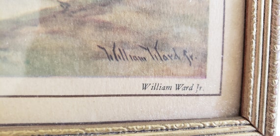 William Ward Jr. signed framed print Returning | Etsy