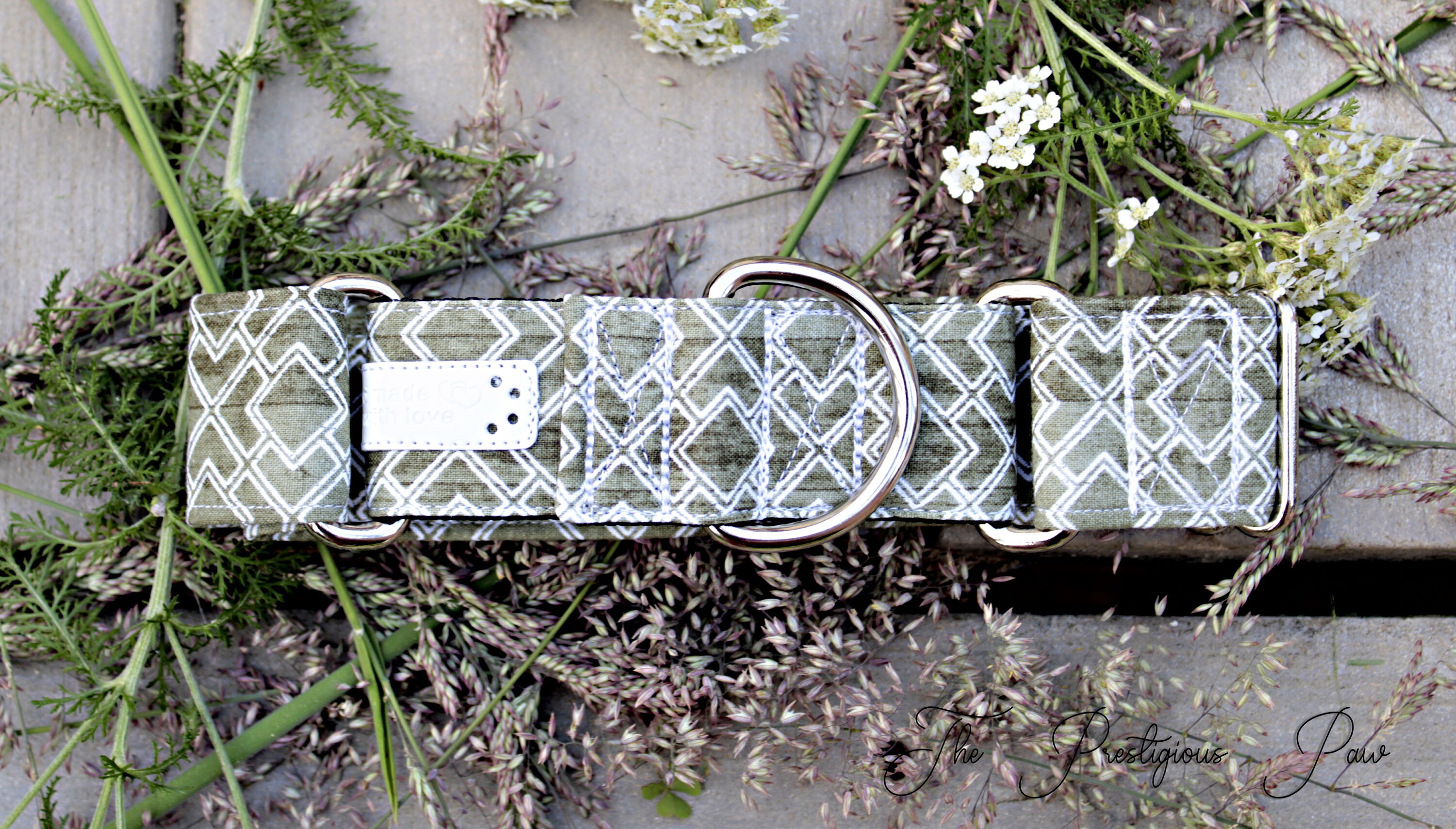 Green Celtic Martingale Dog Collar Irish Wolfhound | Etsy