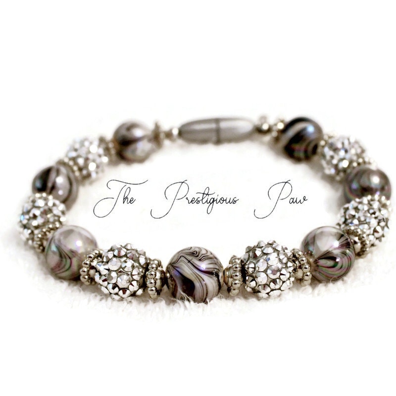 Stormy Skies Beaded Luxury Cat Collar, Elegant, Fancy, Cat & Kitten ...