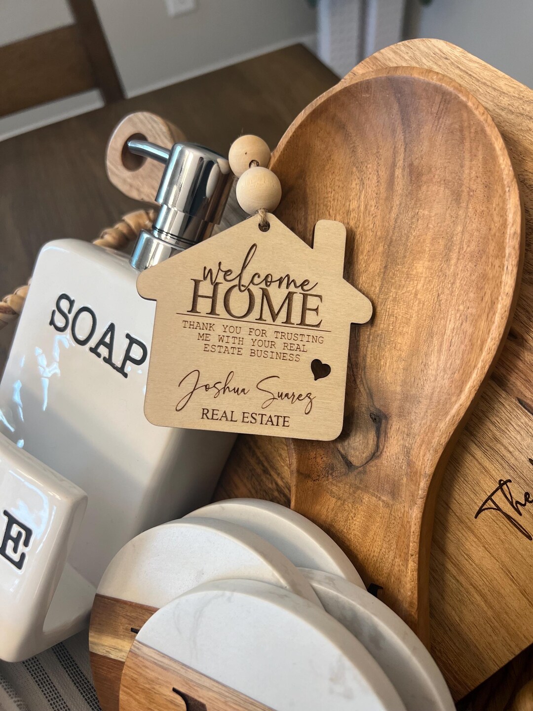 Real Estate Thank You Tag Welcome Home Tag Gift Tag - Etsy