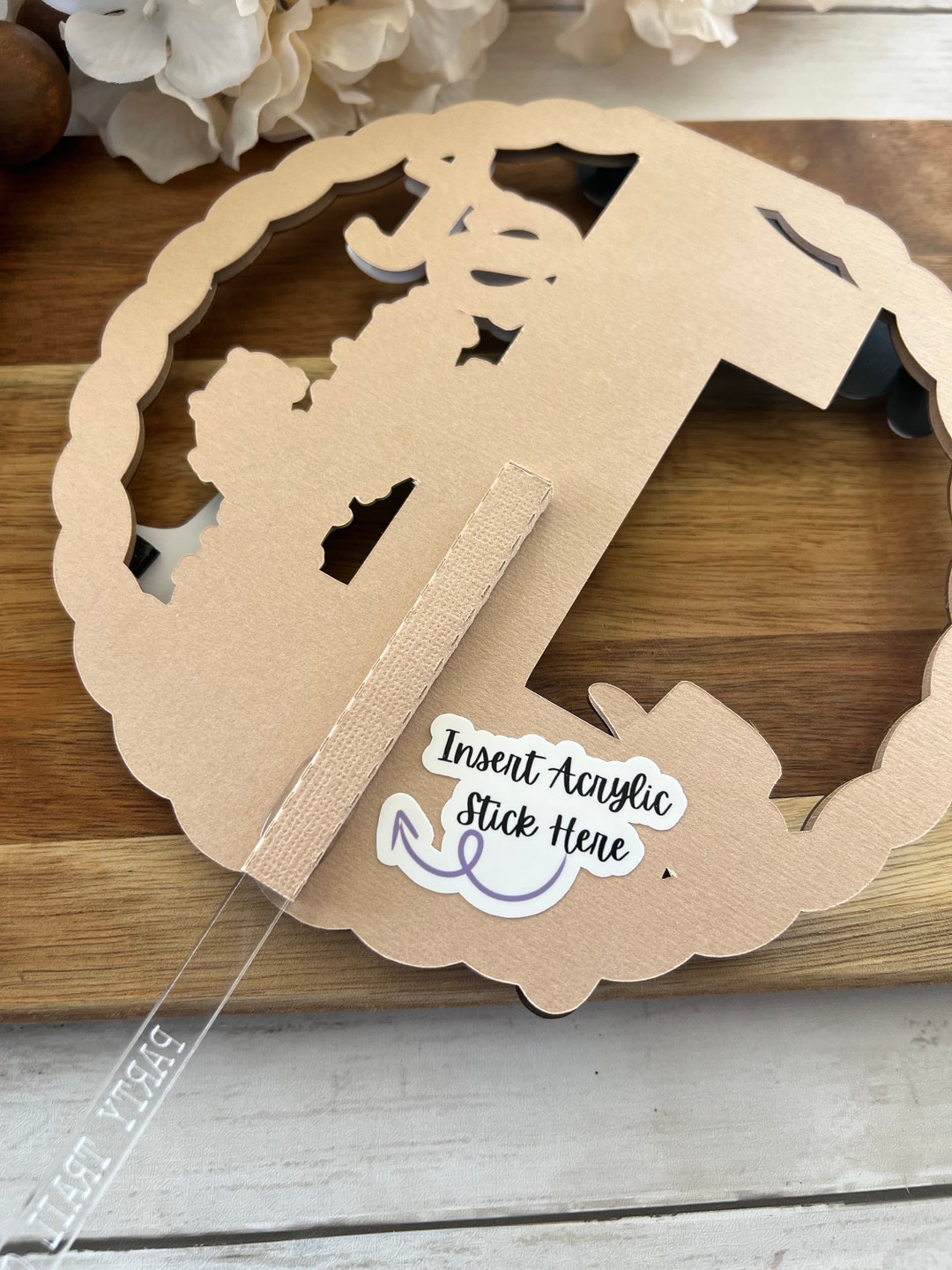 Acrylic Insert Sticker Removable Acrylic Stick Sticker - Etsy