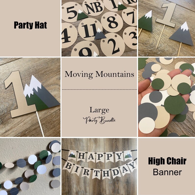 Mountain Large Party Bundle Adventure Awaits Theme First - Etsy