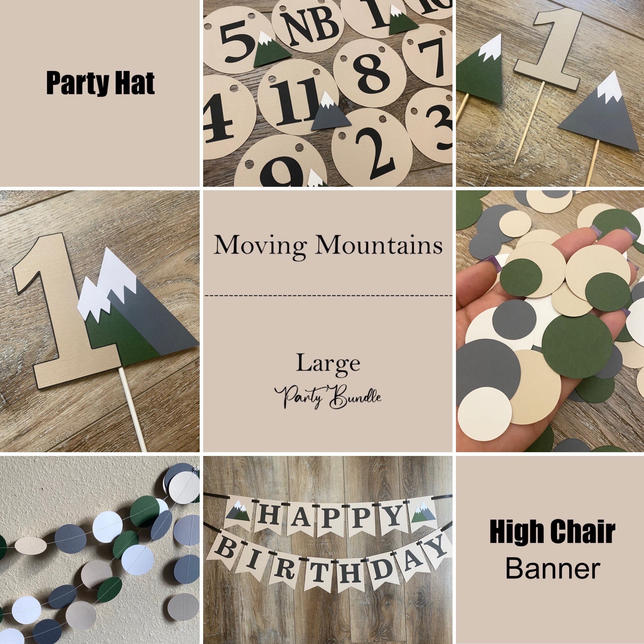 Mountain Large Party Bundle Adventure Awaits Theme First - Etsy