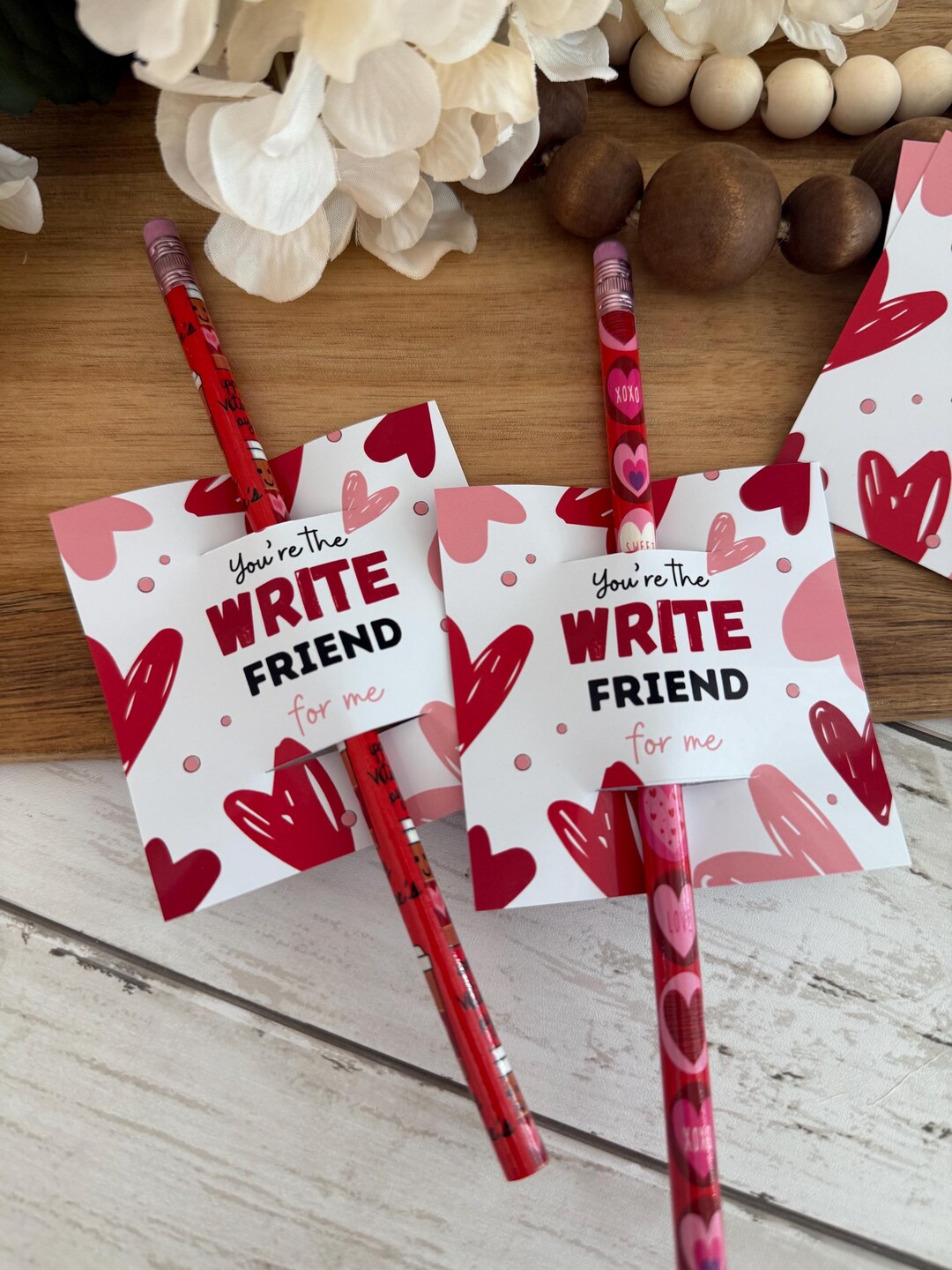 Valentine's Day Pencil Digital File You Are the Write Friend for Me - Etsy