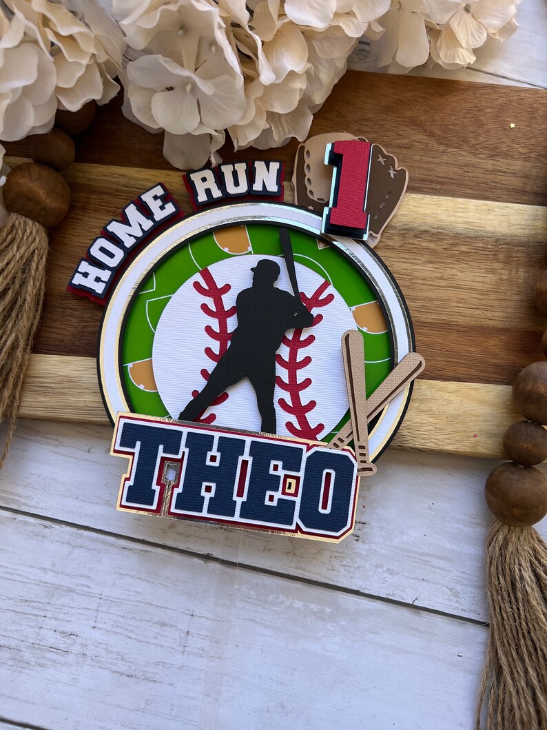 Baseball Cake Topper Sports Birthday Party Rookie Year - Etsy