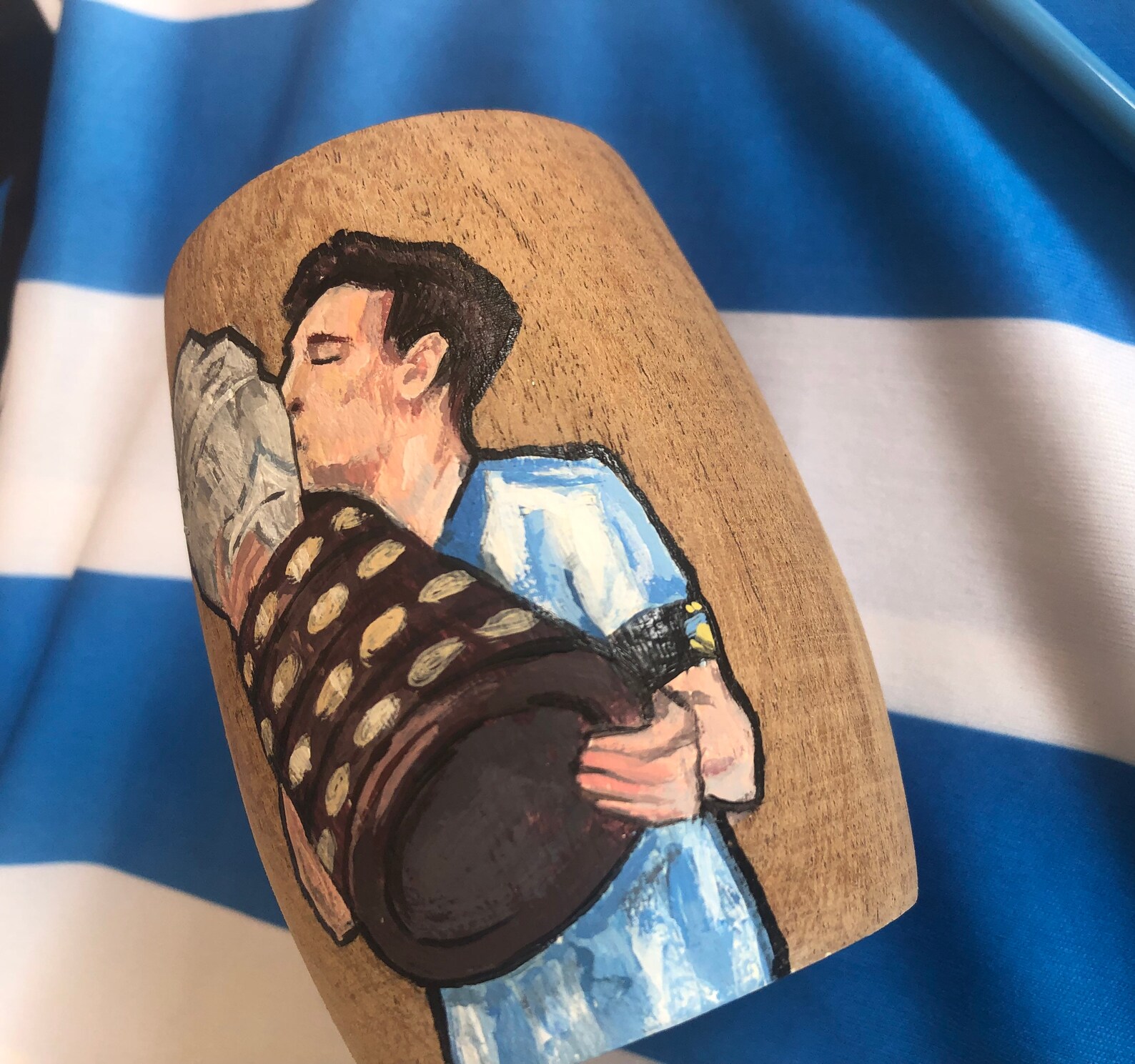 Mate de madera Messi / Leo Messi /copa Americana / yerba mate/ | Etsy