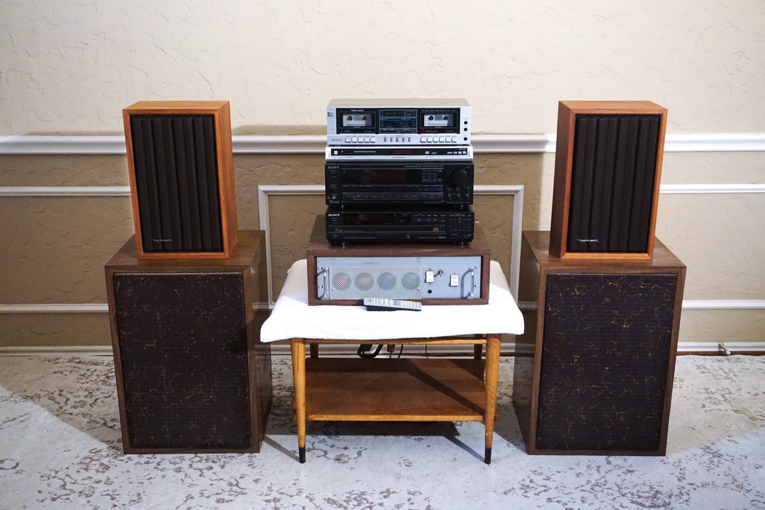 Vintage Sony Stereo System With Four Speakers - Etsy