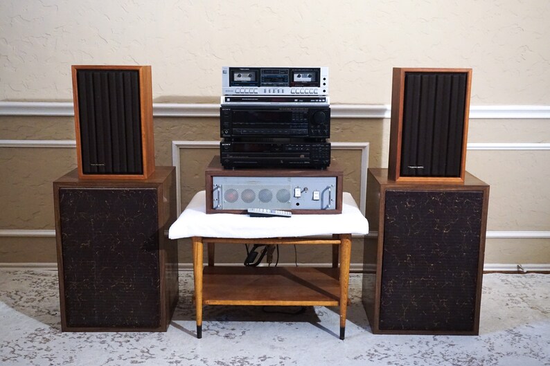 Vintage Sony Stereo System With Four Speakers - Etsy