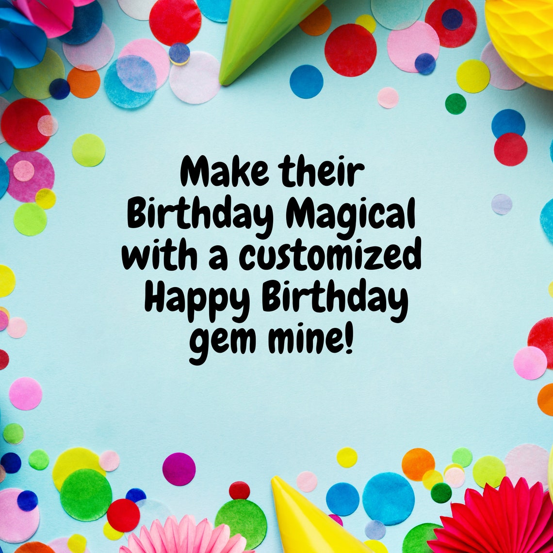 Happy Birthday Crystal Gem Mining DIY at Home Dig Kit - Etsy