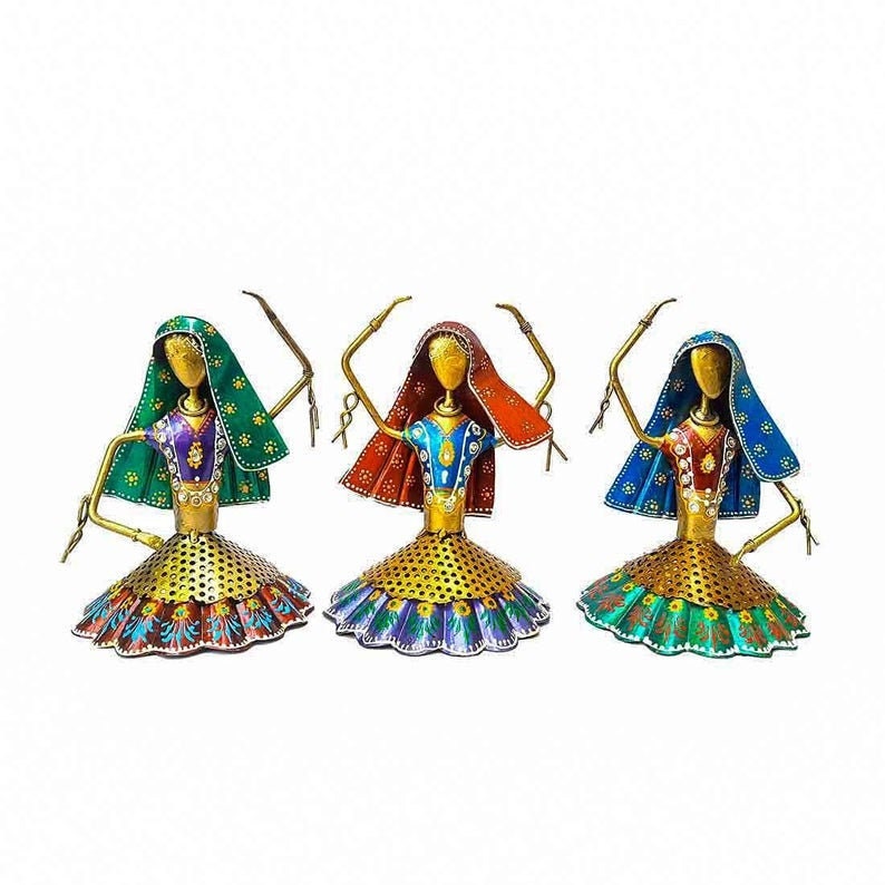 Indian Dancing Dolls Musicians Lady Set of 3 for Table Decor & - Etsy
