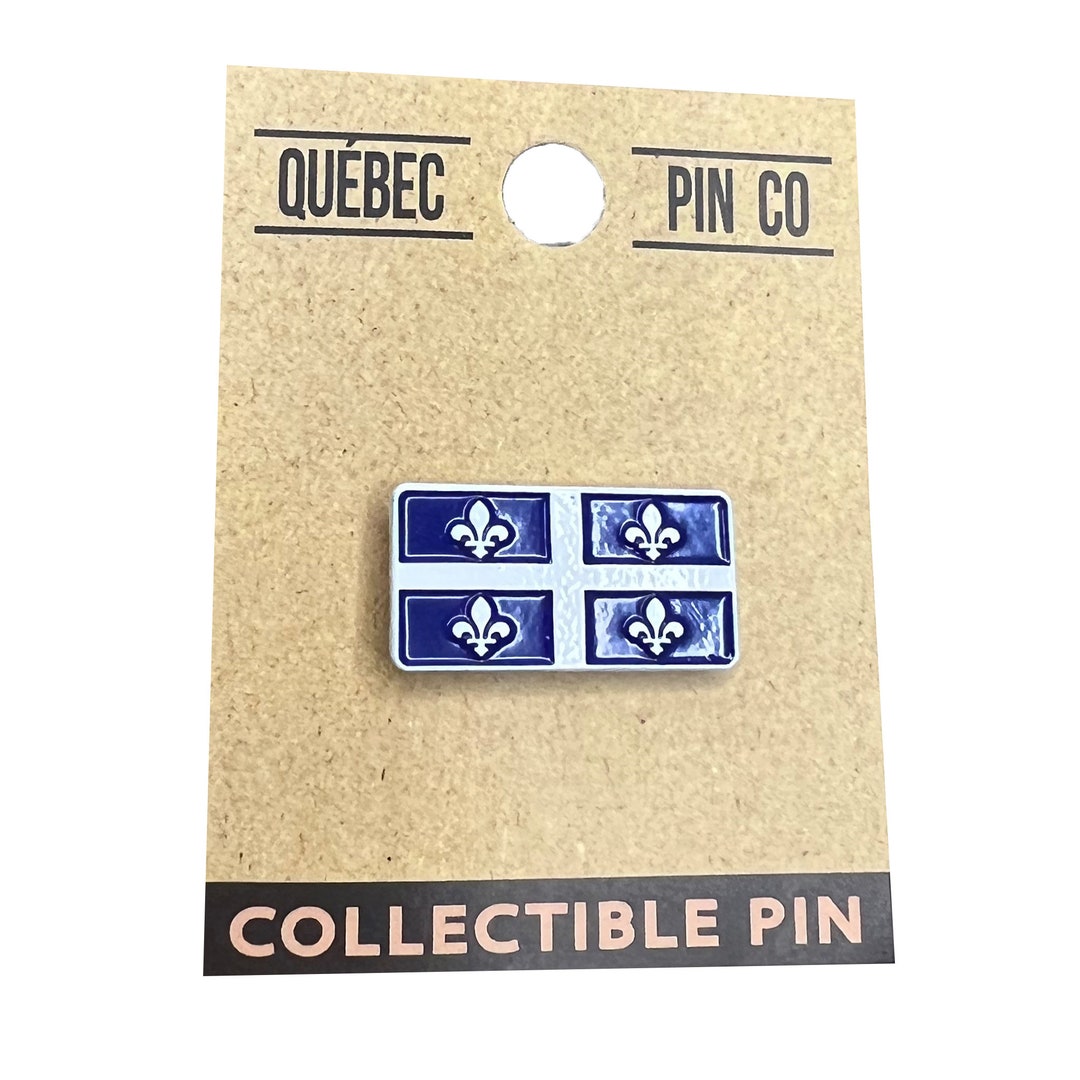 Quebec Flag Pin Quebec Canada Collectors Pins Quebec Flag Quebec ...