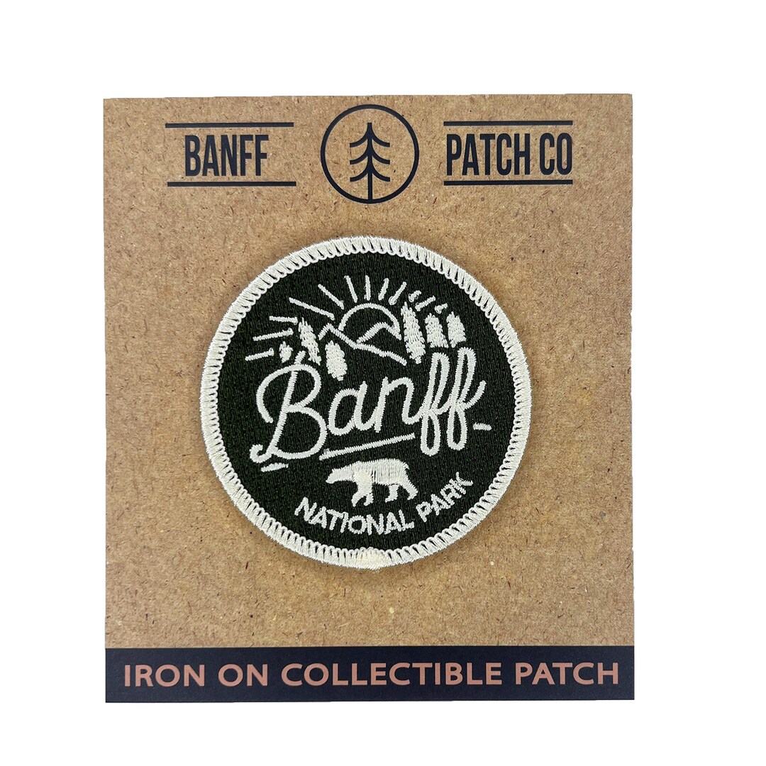 Banff National Park Bear Patch Banff Canada Collectible Patch Travel ...