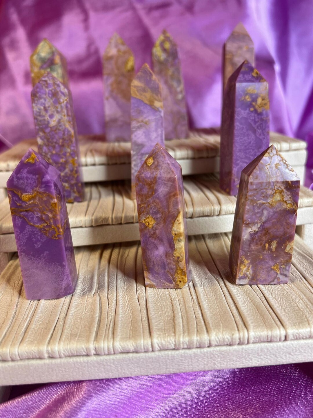 Natural Phosphosiderite Tower: Lilac Lavender Crystal Point - Etsy