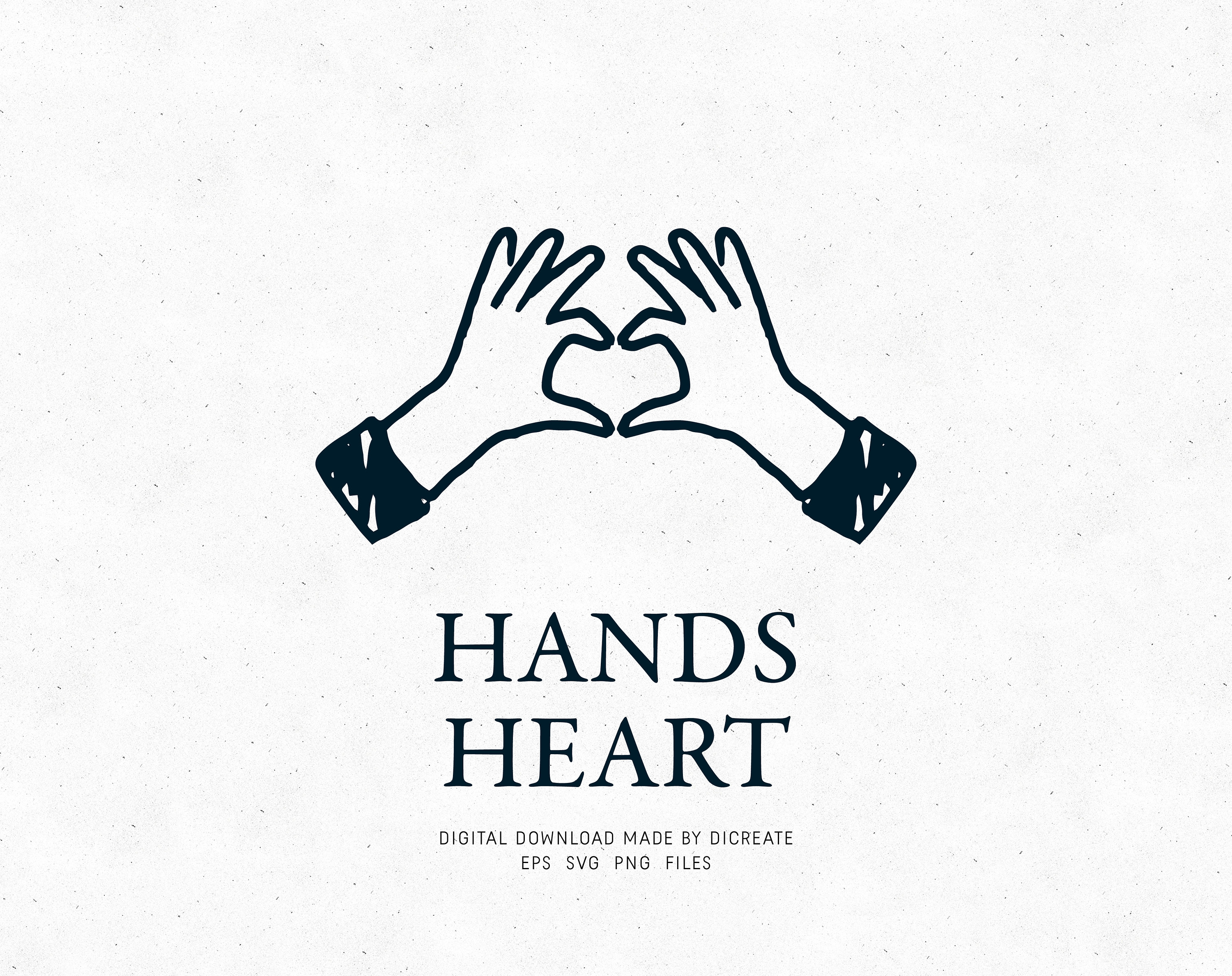 Heart Hands Clipart, Love Hands Svg, Digital Download, Hand Drawn ...