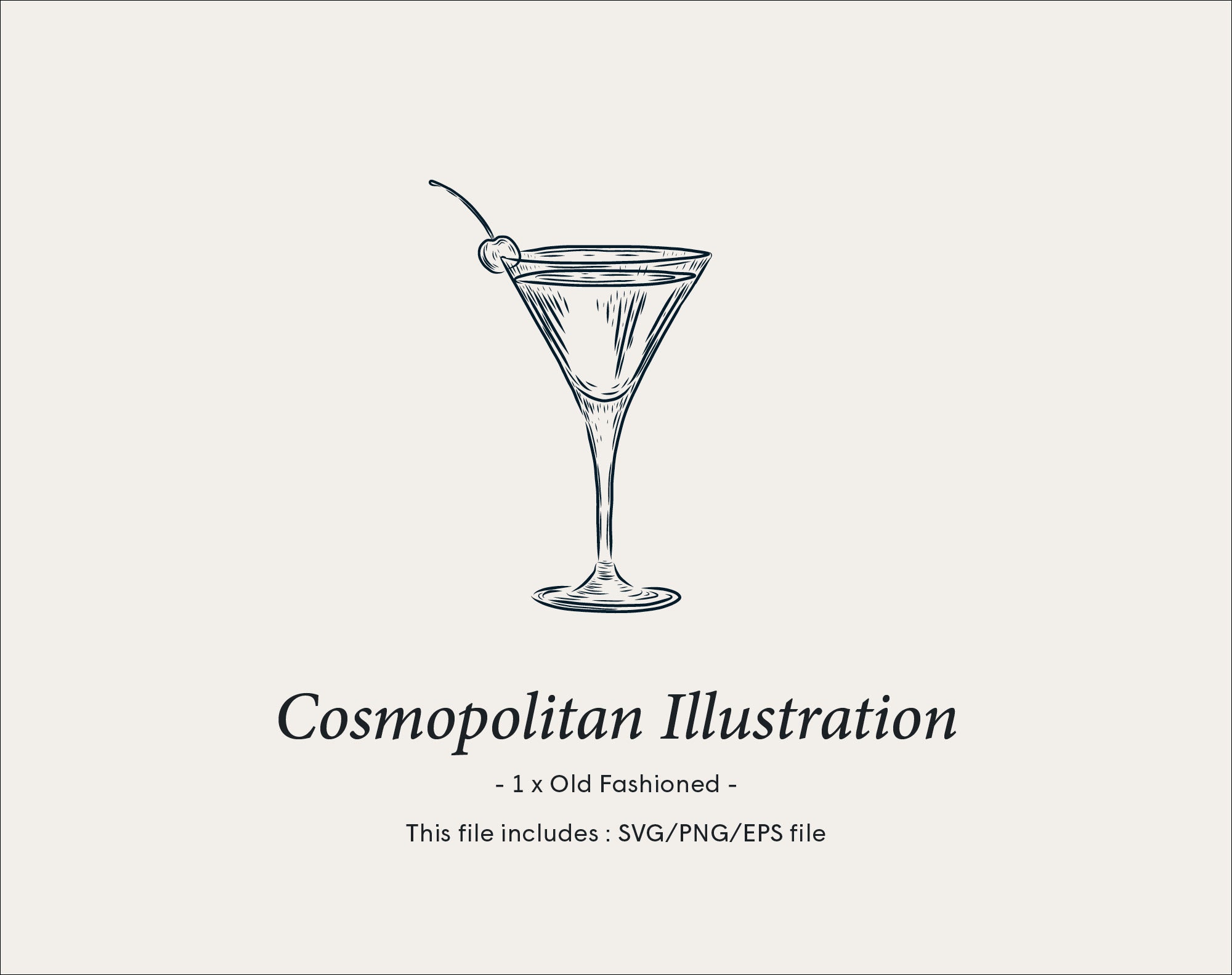 Cocktail Illustration, Cosmopolitan, Drink Clipart, Drink Drawing, Hand ...