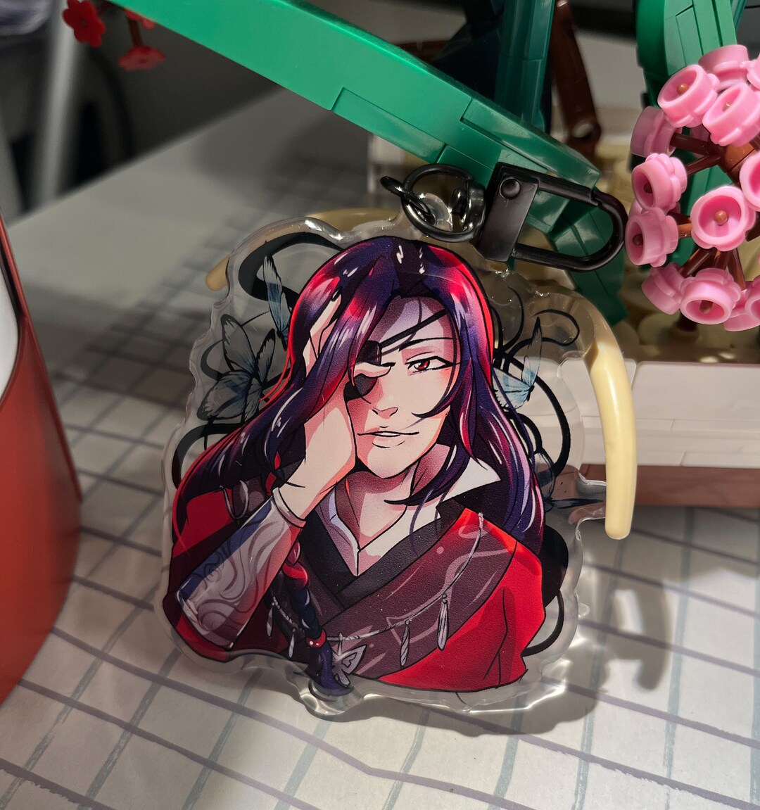 Heavens Officials Blessing Hua Cheng Keychain Charms - Etsy