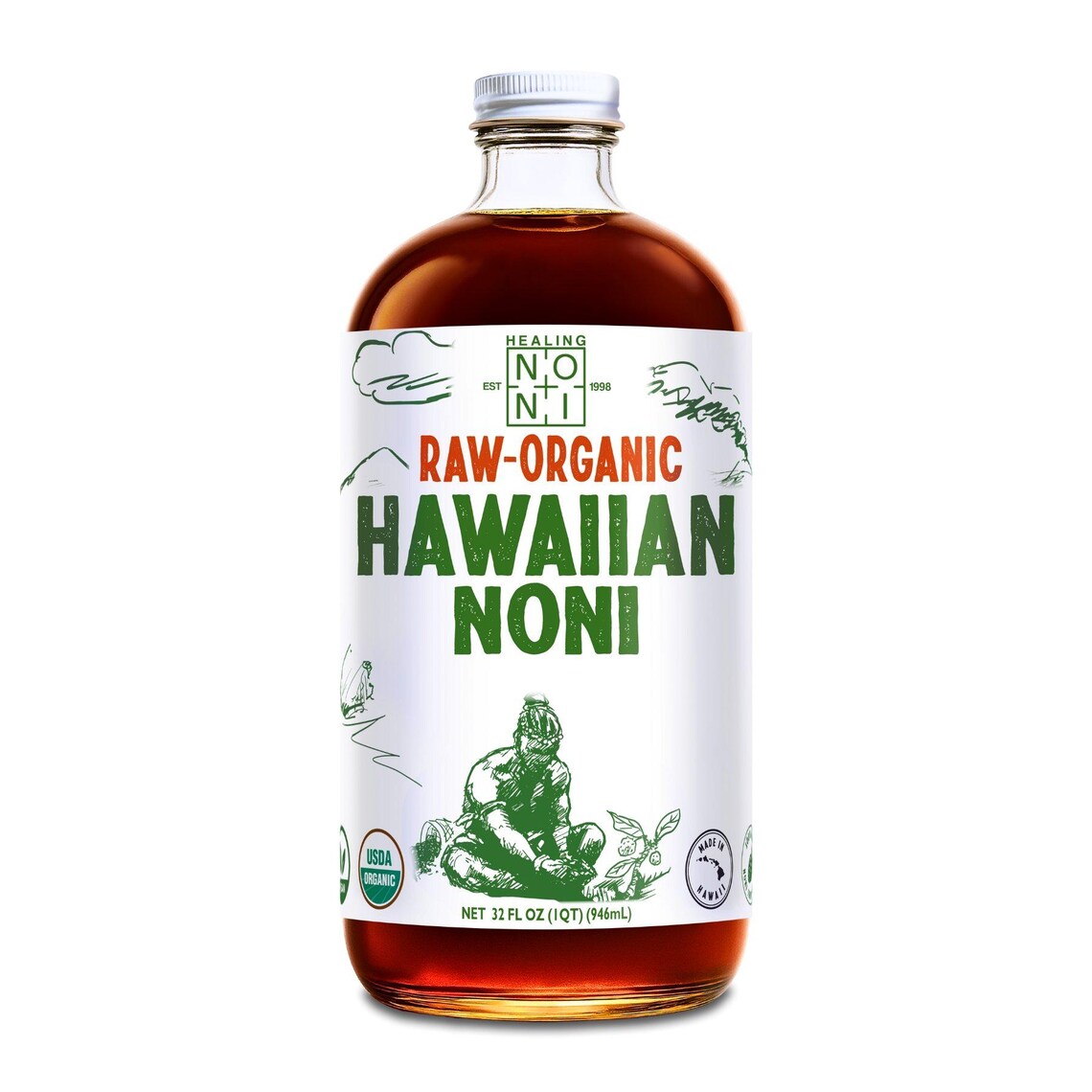 RAW Organic Hawaiian Noni Juice 32oz - Etsy