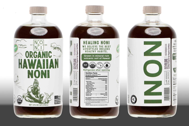 Organic Hawaiian Noni Juice 32oz - Etsy