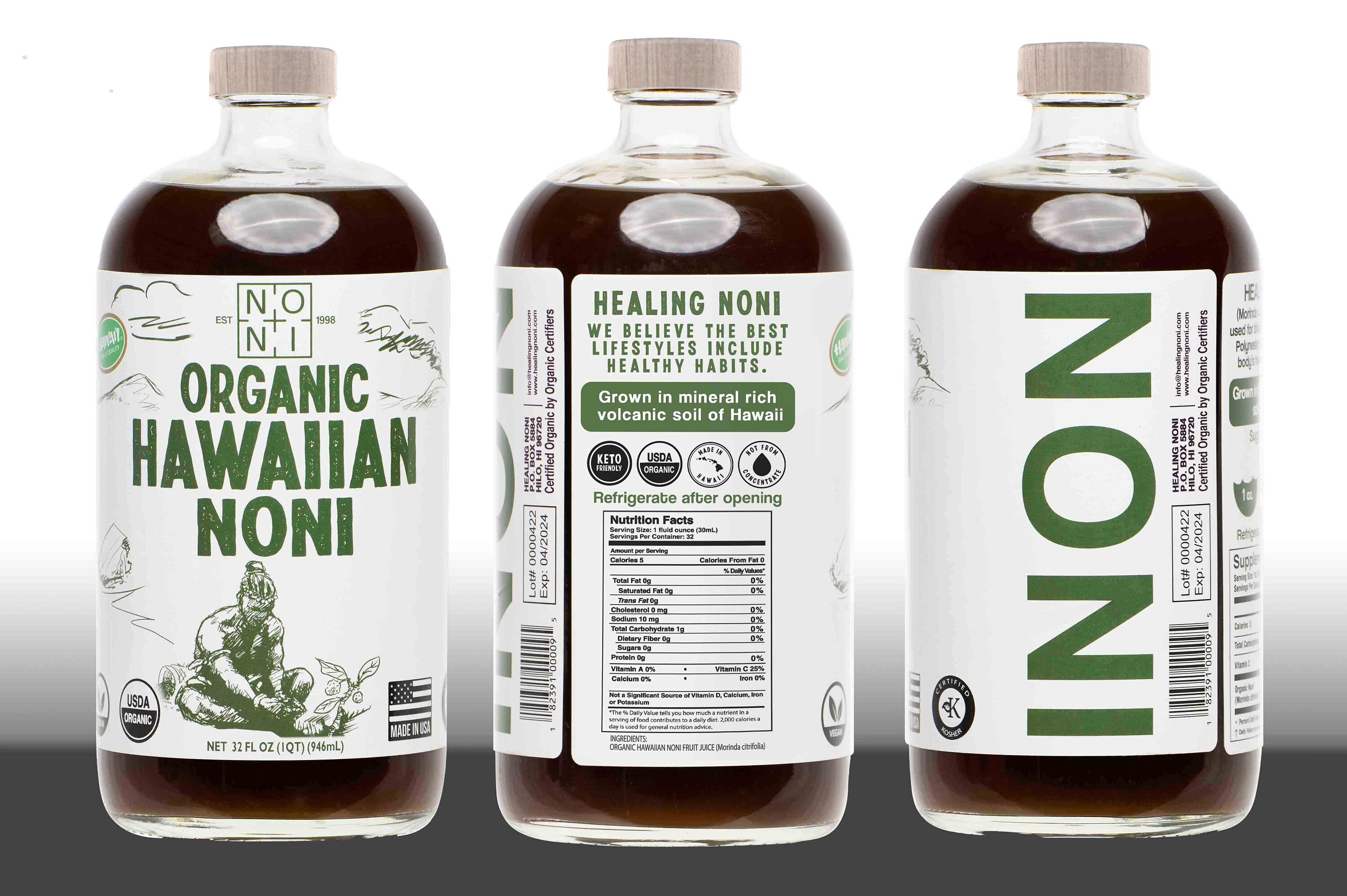 Organic Hawaiian Noni Juice 32oz - Etsy