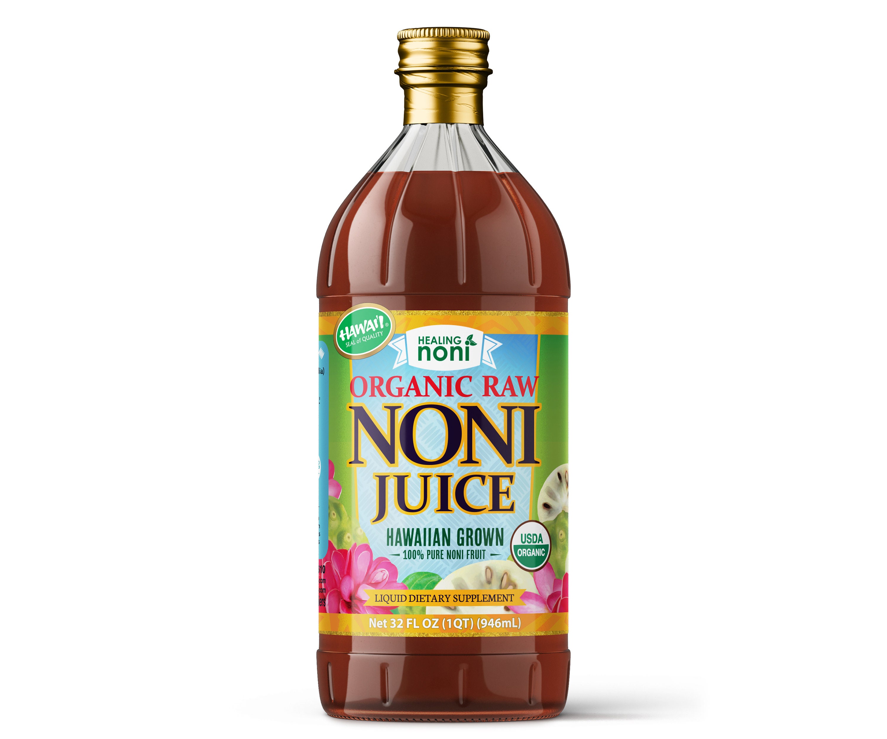 RAW Organic Hawaiian Noni Juice 32oz | Etsy