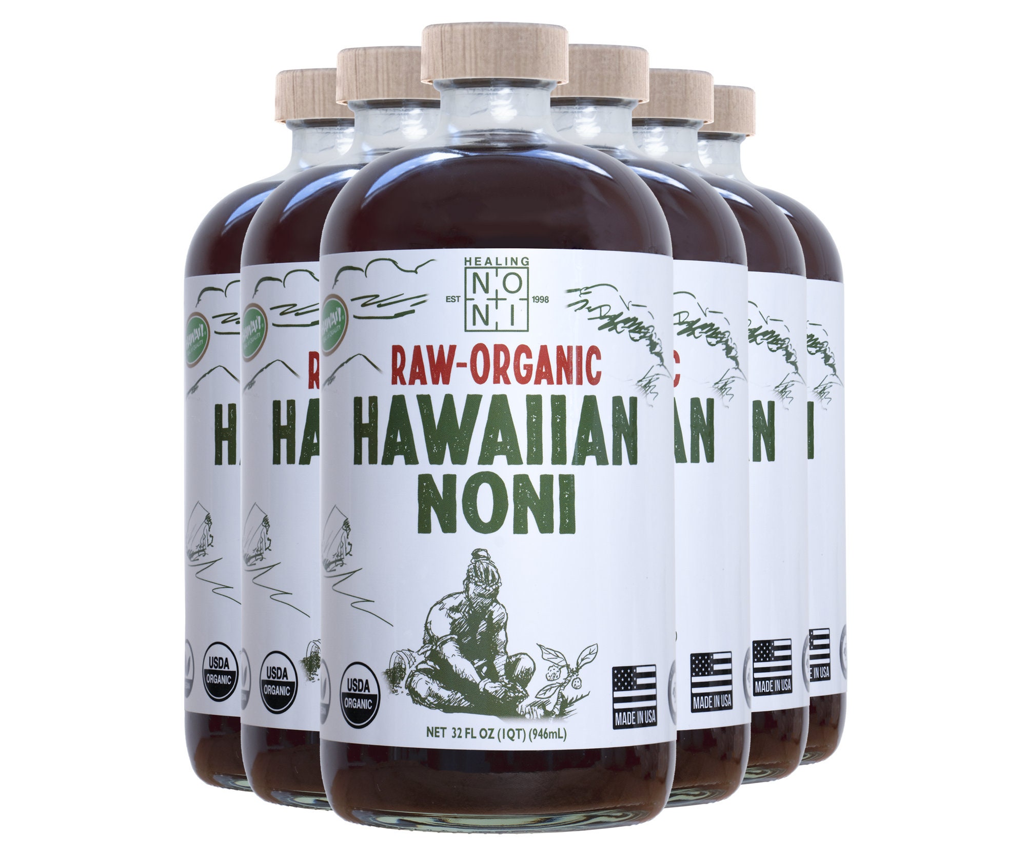 RAW Organic Hawaiian Noni Juice 32oz X 12 - Etsy