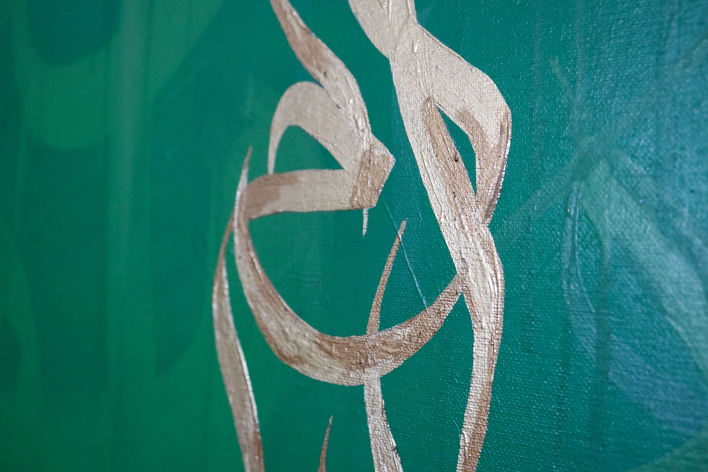 ALIF LAAM MEEM Arabic Calligraphy Painting Islamic Art - Etsy