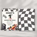 Race Car First Birthday Invitation, First Lap Around the Track ...