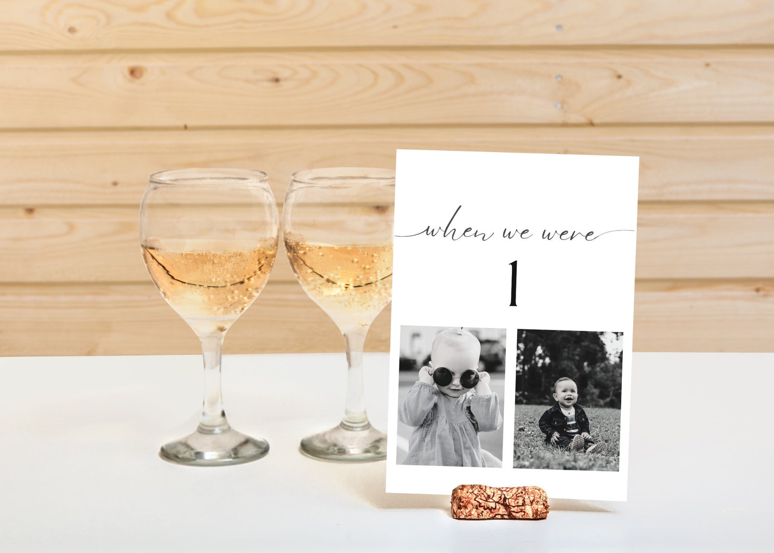 When We Were Age Table Numbers Photo Table Numbers Template Wedding ...