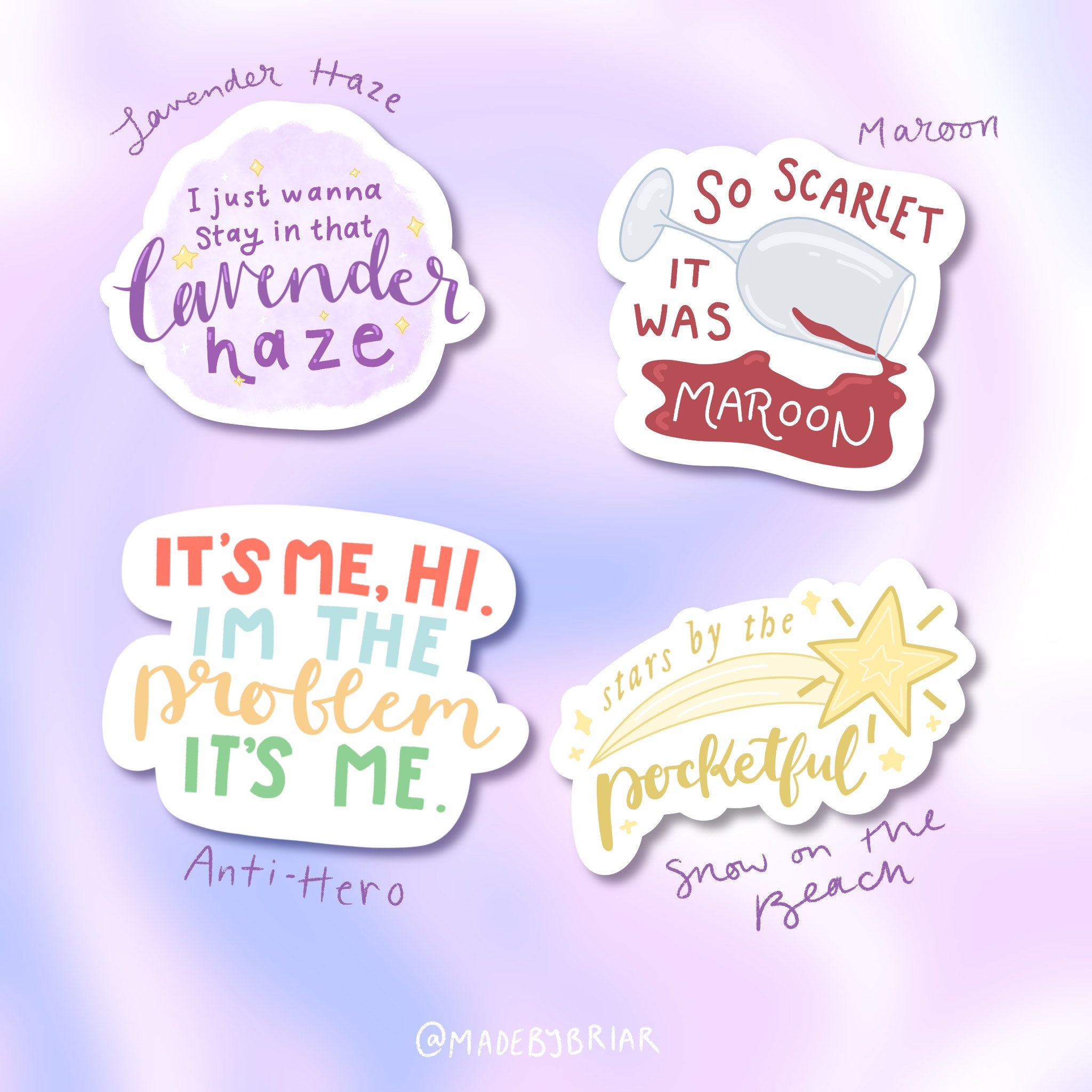 Taylor Swift Midnight Stickers Midnights Album Stickers - Etsy
