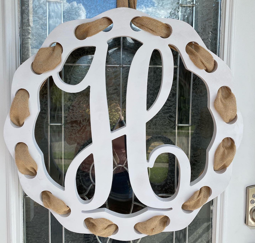 24” Monogram Letter Hanger | Large Letter Hanger | Single Letter Hanger ...