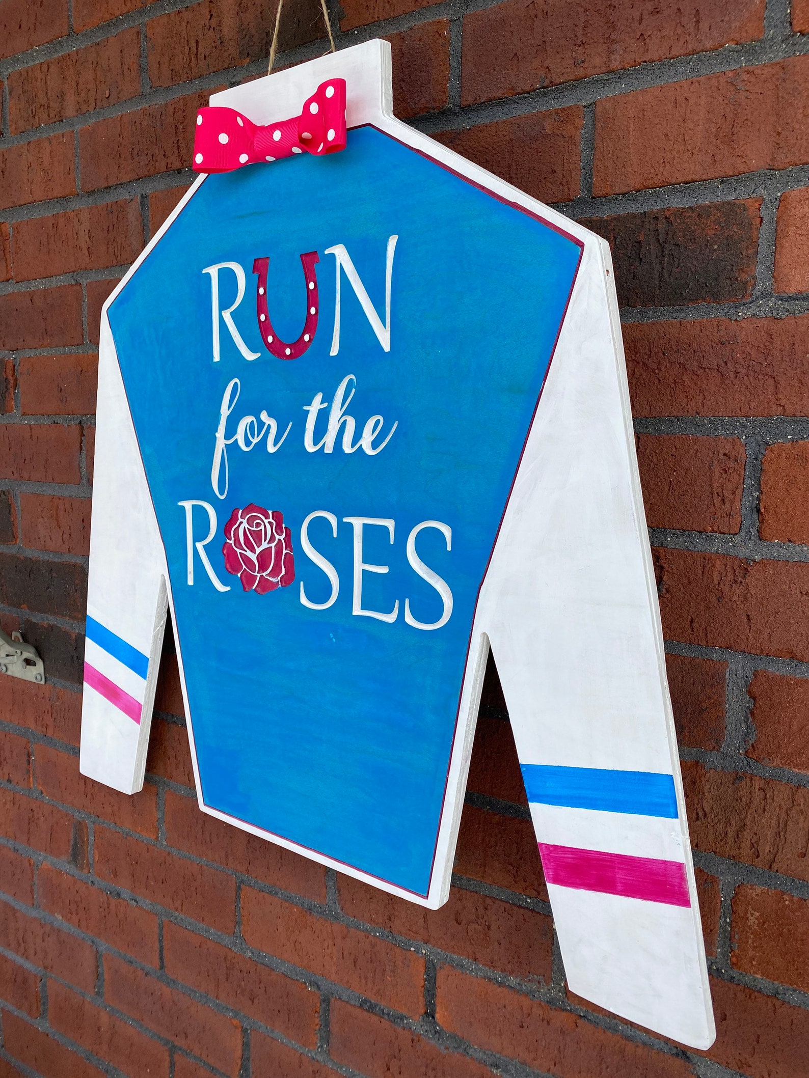 Large Derby Hanger | Run for the Roses Door Hanger | Kentucky Derby ...