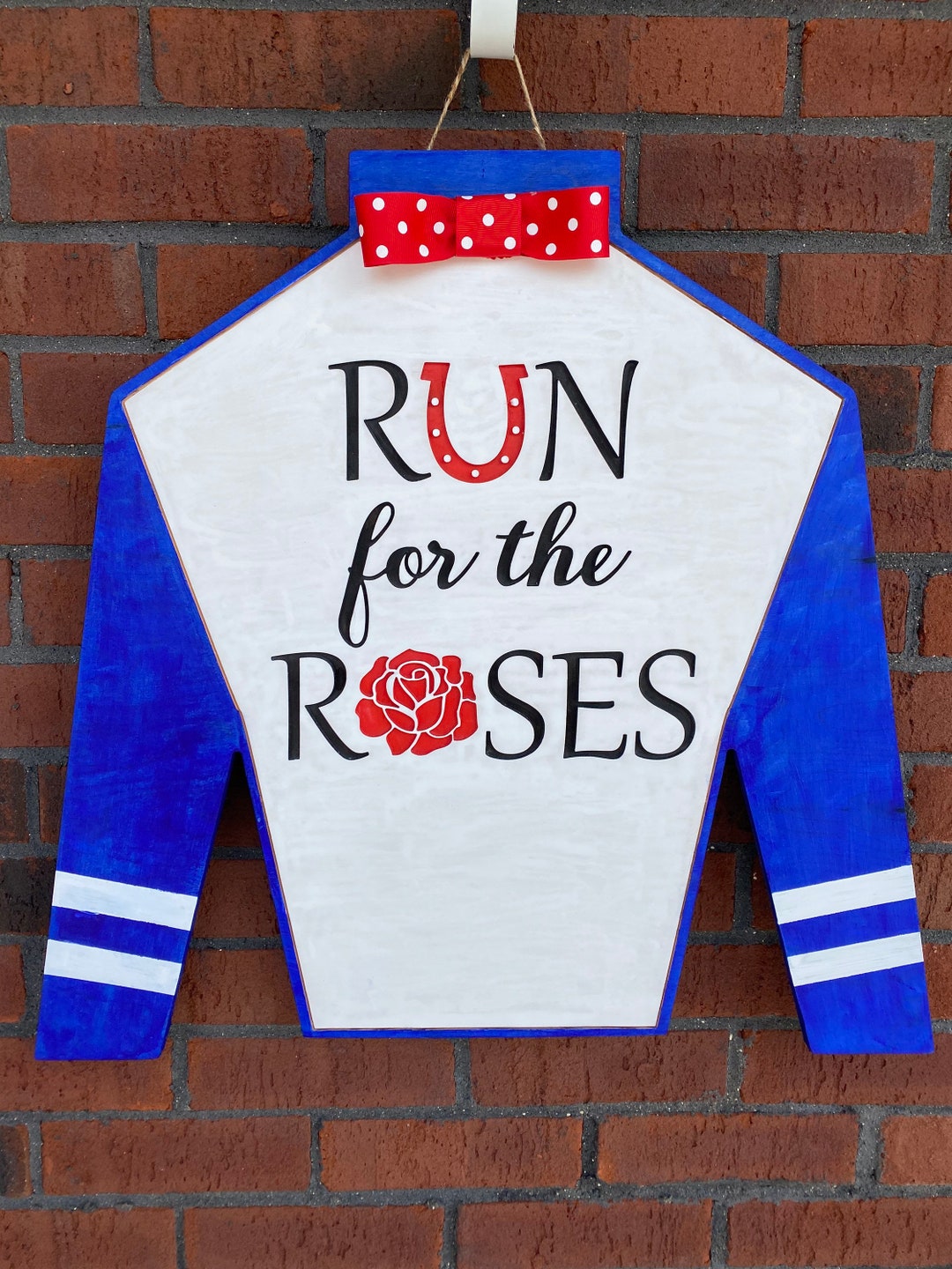 Run for the Roses Door Hanger | Kentucky Derby Door Hanger | Large ...