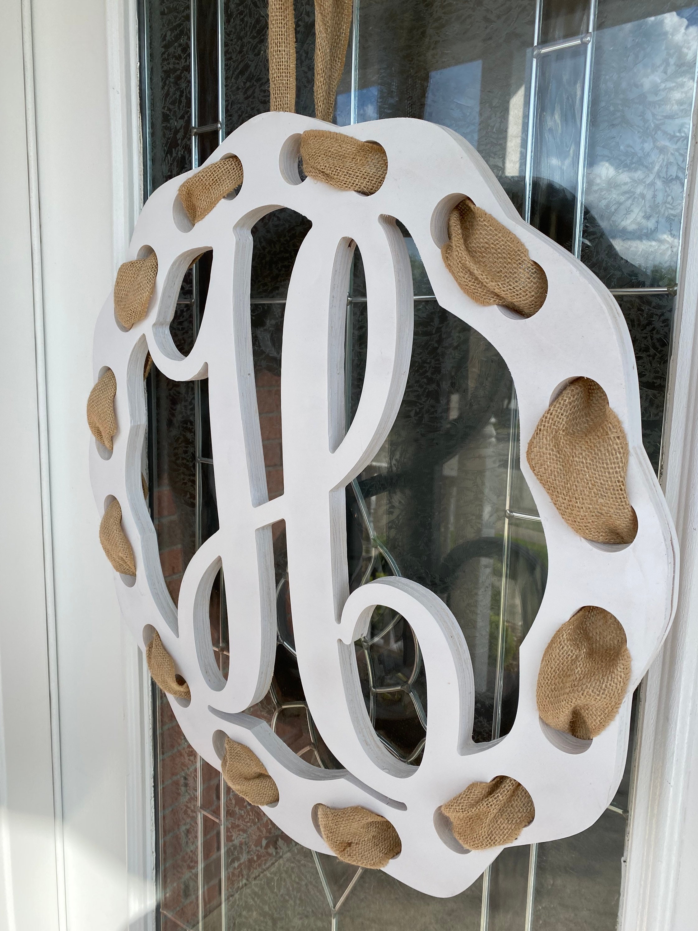 24” Monogram Letter Hanger | Large Letter Hanger | Single Letter Hanger ...