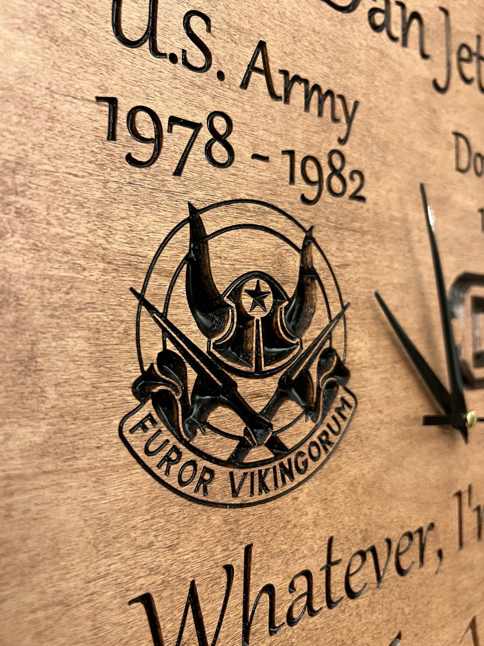 18” Circular Wooden Retirement Clock | Custom Retirement Clock ...