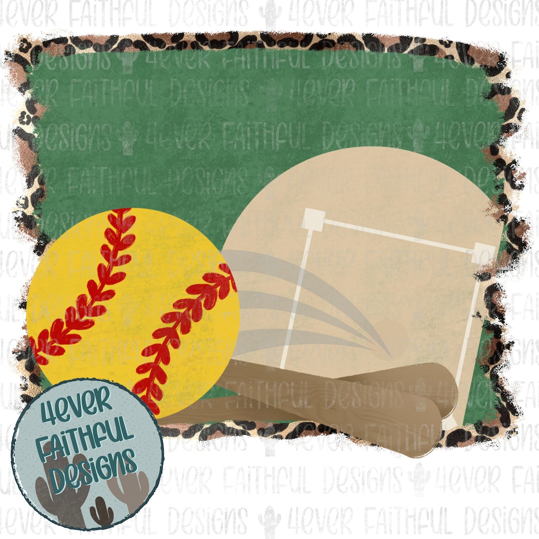 Blank Softball Field PNG, Cute Softball Shirt, Softball With Leopard ...