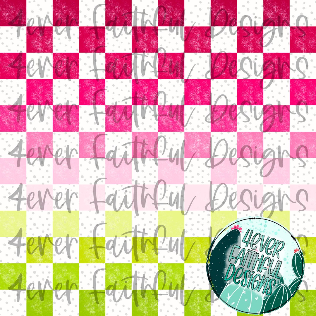Watermelon Inspired Check Digital Paper, Summer Digital Paper, Hand ...