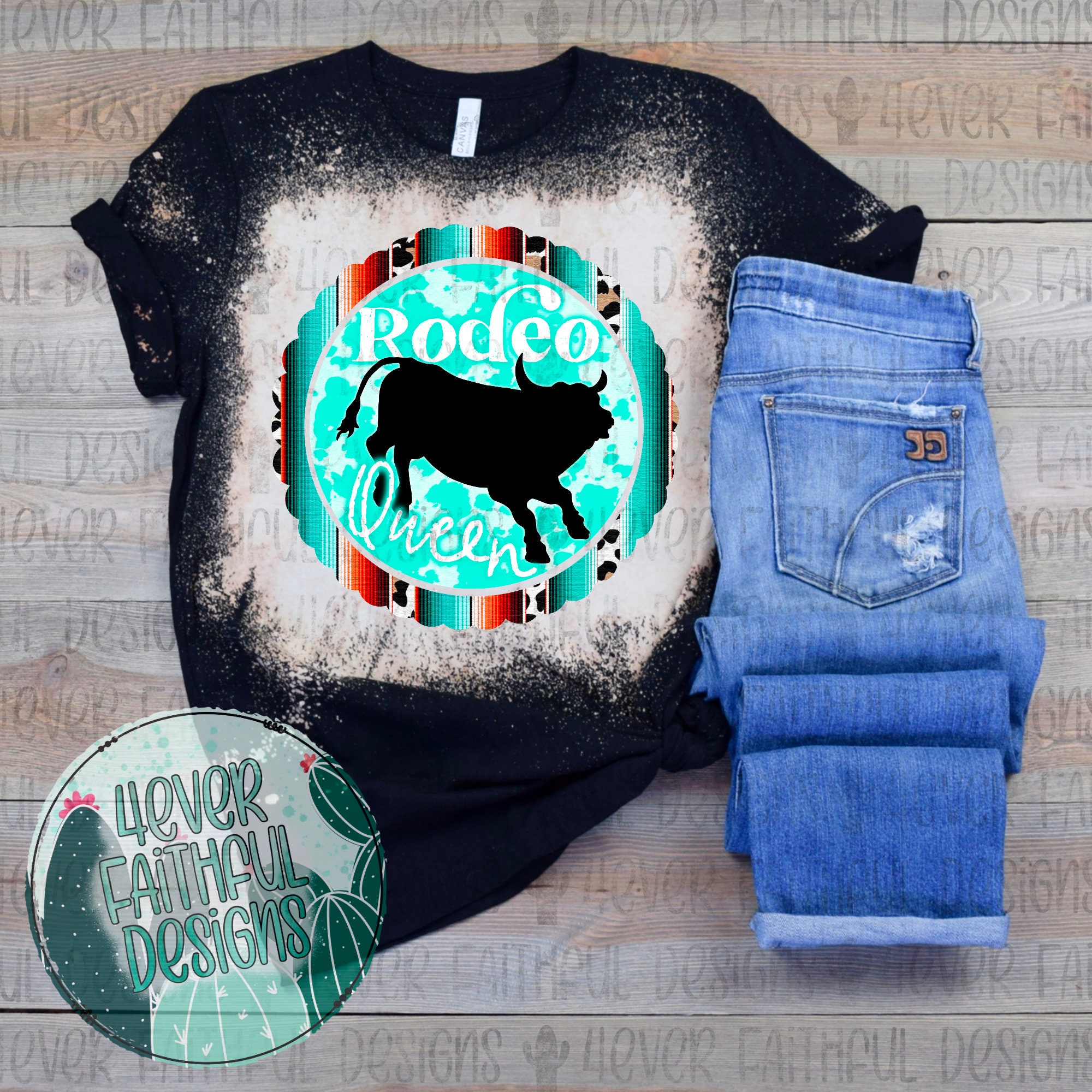 Rodeo Queen Shirt Design Cute Western Shirt Bucking Bull | Etsy