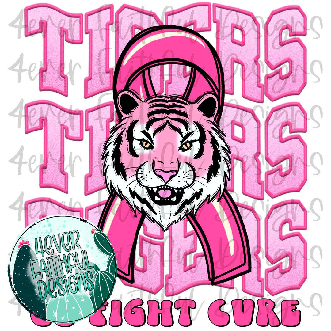 Pink Out Tigers PNG, Cute Sport Design, October Sports PNG, Football ...