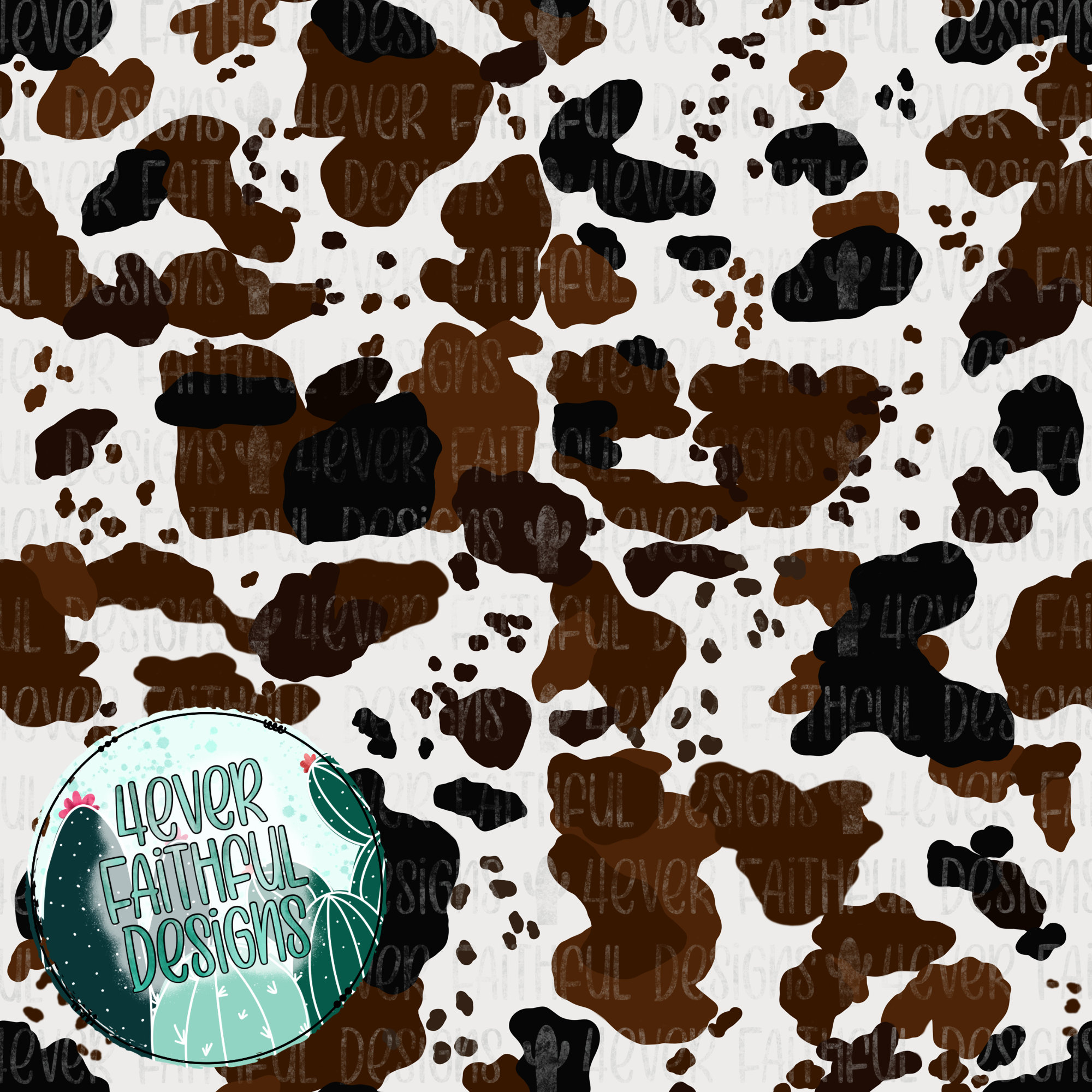 SEAMLESS Multi-colored Cow Print Cowhide Digital Paper Cute - Etsy