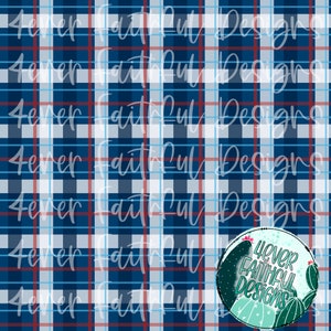 Patriotic Plaid Seamless Digital Paper, Red White Blue Digital Paper ...