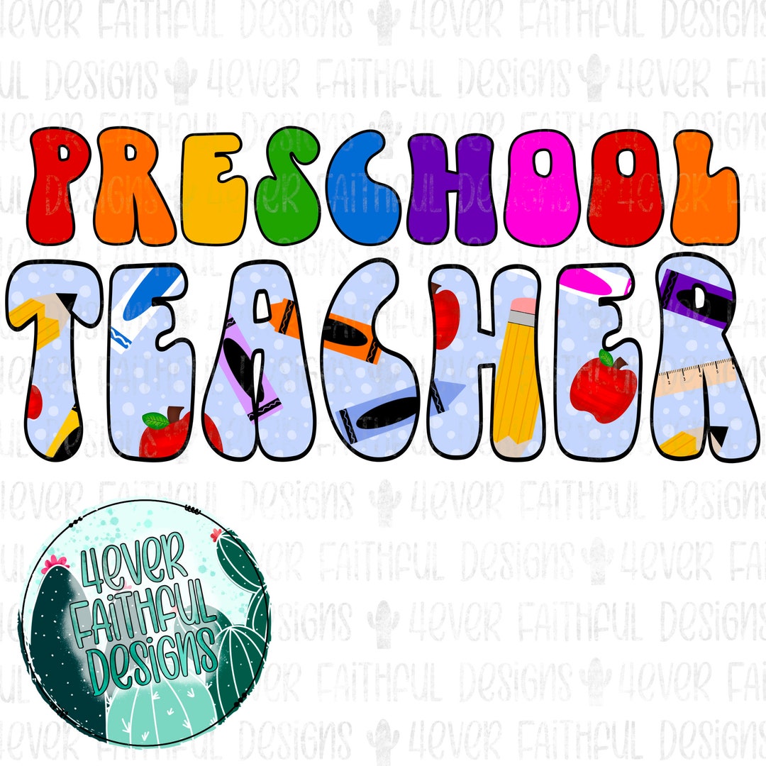 Pre-k Teacher, Preschool Teacher PNG, Cute Teacher Shirt Design, School ...