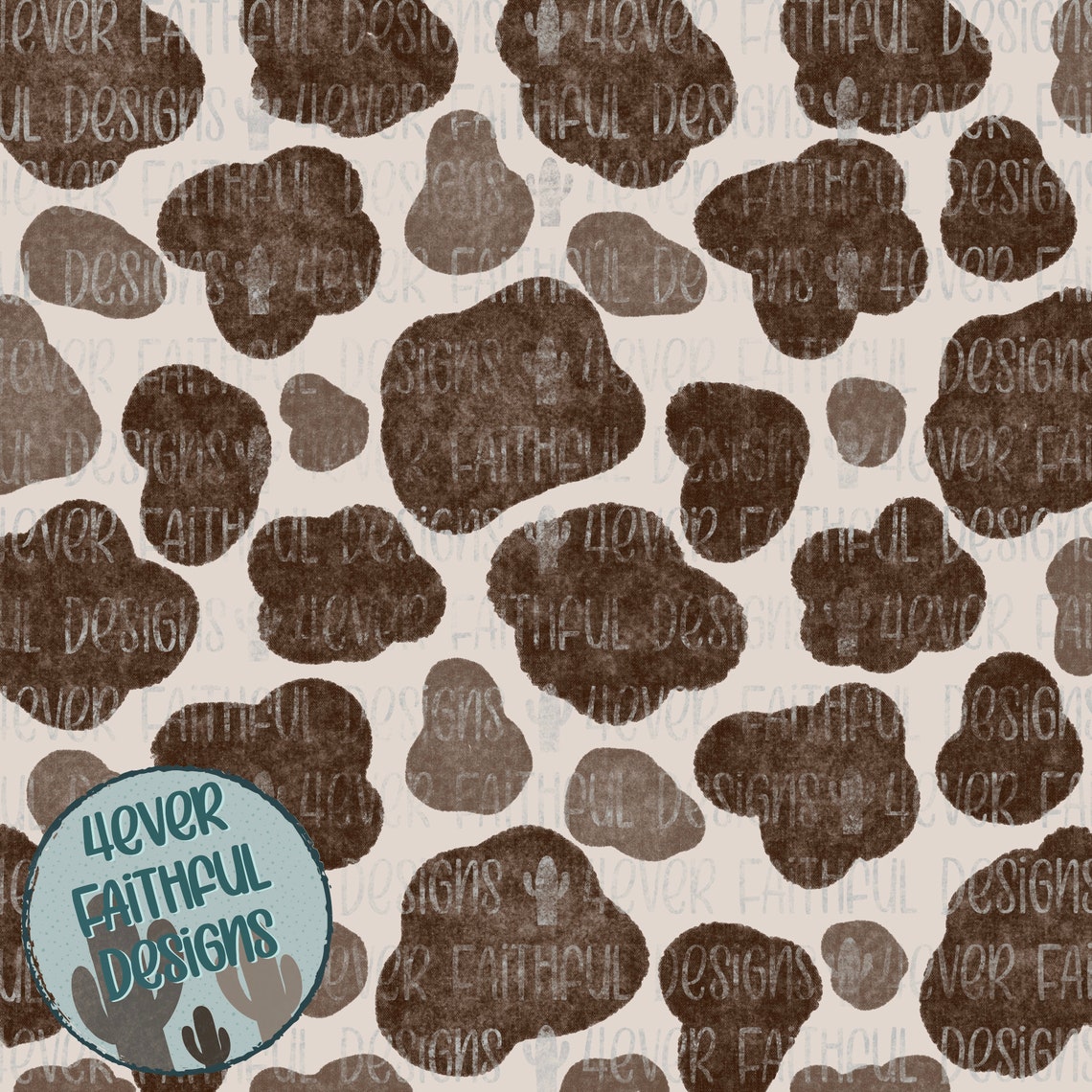 Brown Cow Print Digital Paper Cow Print Background Cow Print - Etsy