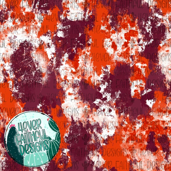 Distressed Maroon Orange Background Sport Digital Paper - Etsy
