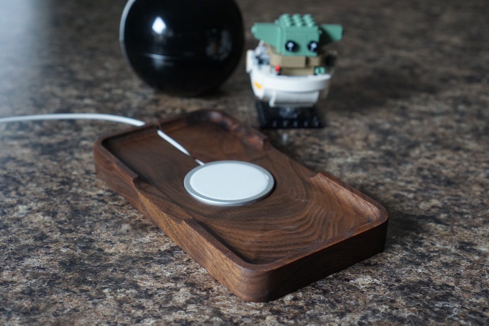 Magsafe Charging Wood Tray Magsafe Charger Ready Apple Iphone - Etsy