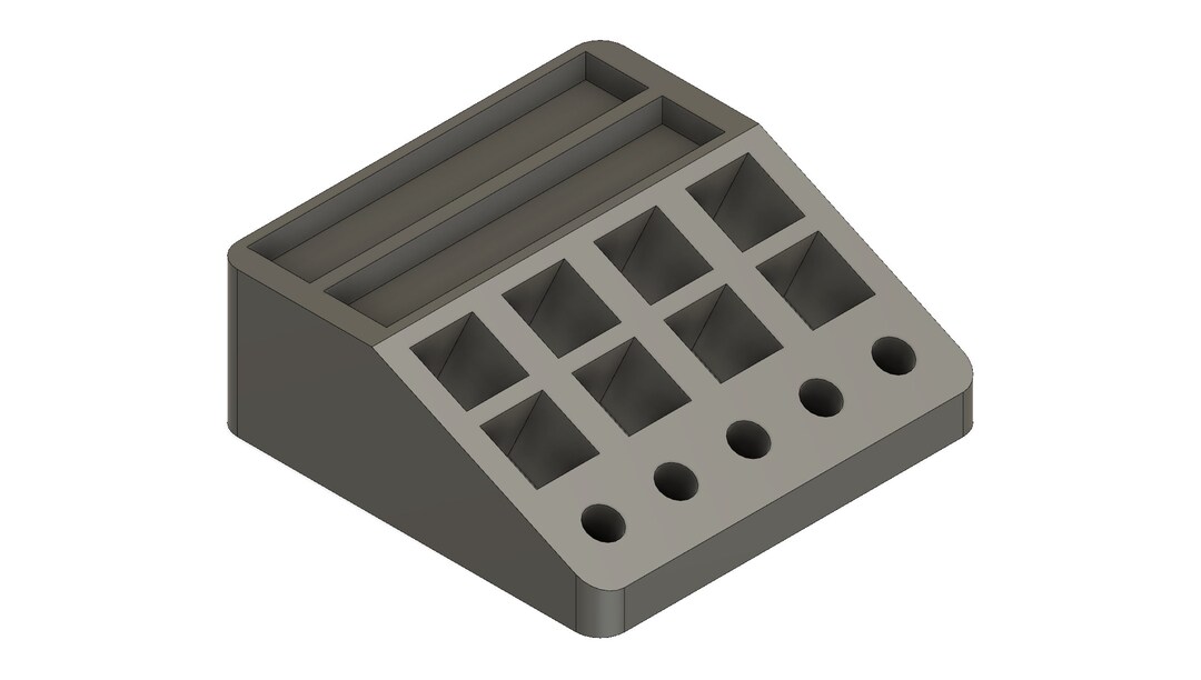 Endmill Organizer Bit Holder Fits 1/4 Shank Size Bits DIGITAL FILE ONLY ...