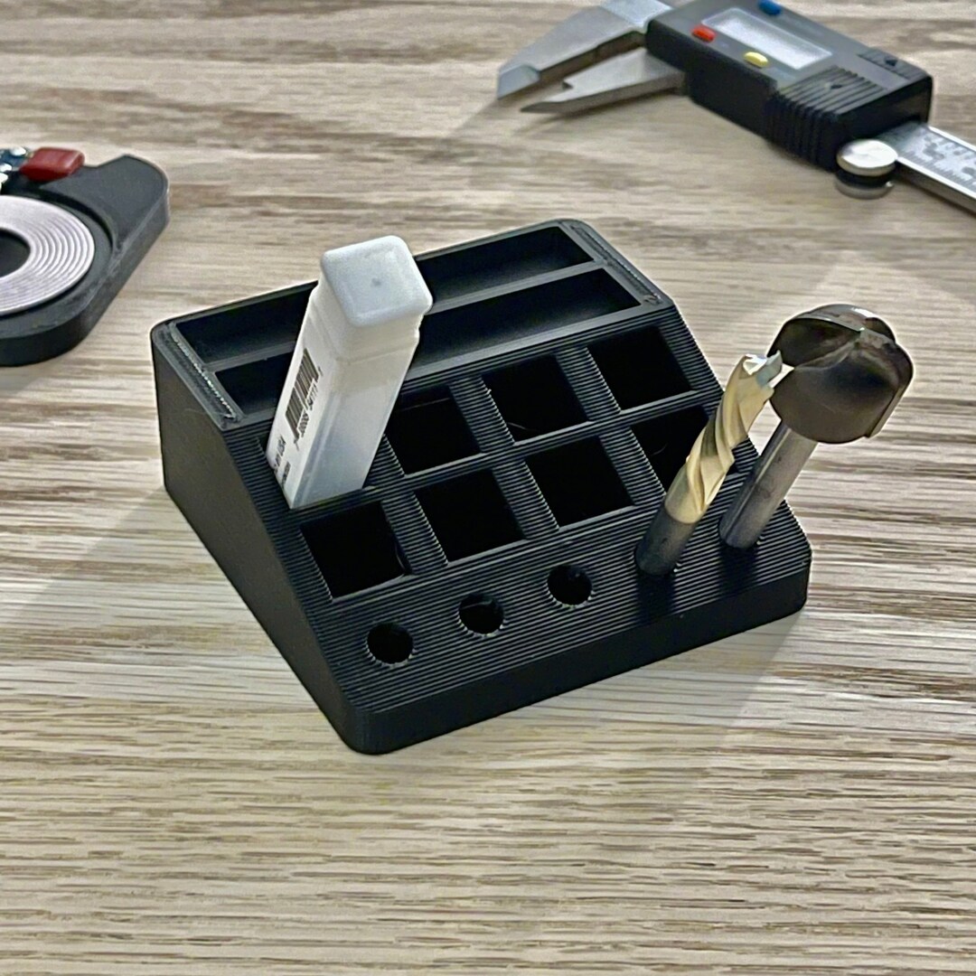 Endmill Organizer Bit Holder Fits 1/4 Shank Size Bits CNC Router ...