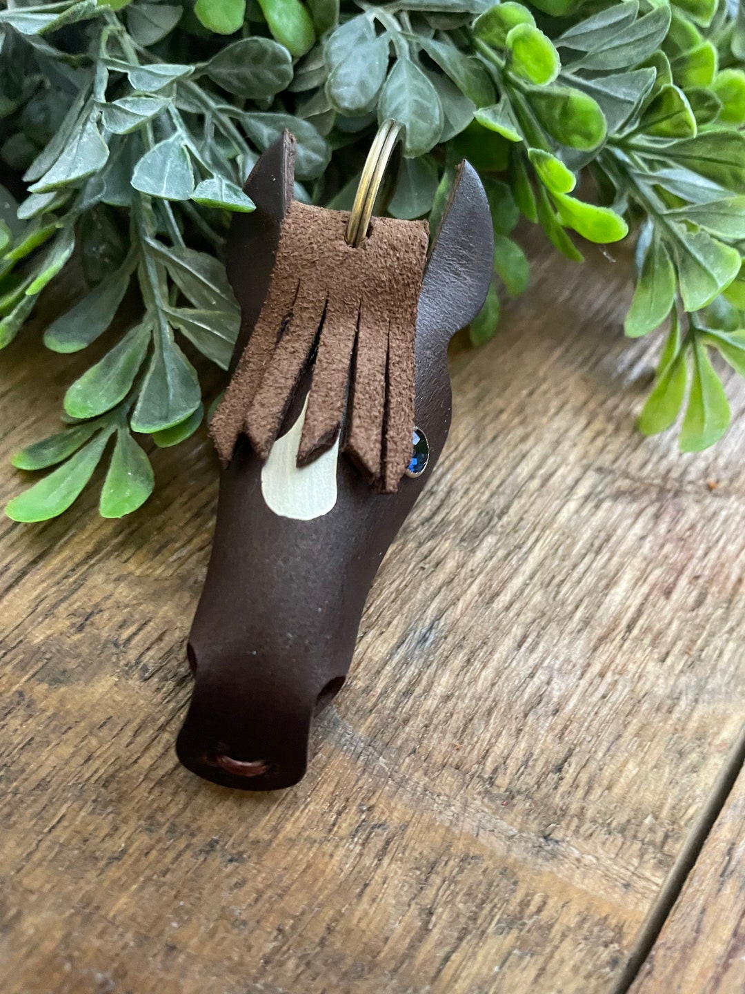 Horse Head, Leather Keychain, Rodeo, Cowgirl, Cowboy, Gifts for Him ...