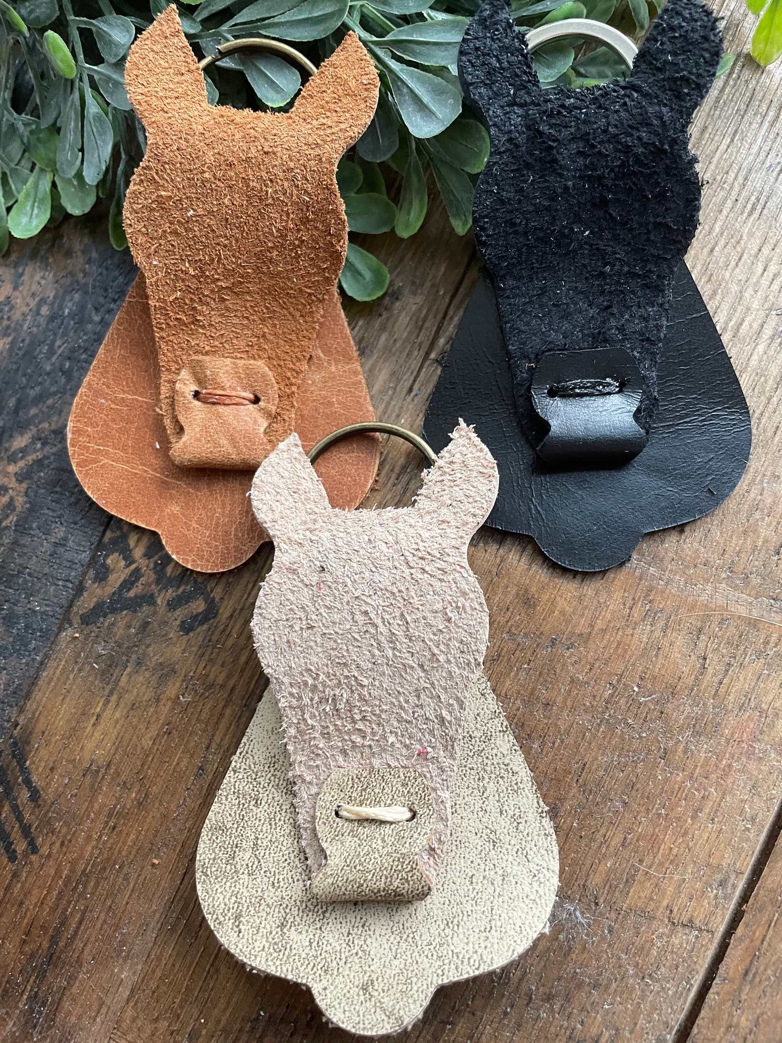 Horse Head, Leather Keychain, Cowgirl, Cowboy, Rodeo, Die Cut, Gift for ...