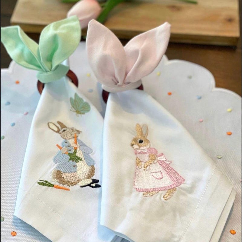 Embroidered Napkins - Etsy