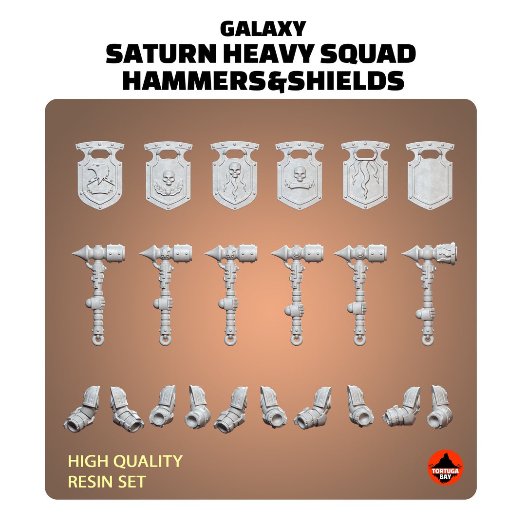 Saturn Heavy Squad Hammers & Shields - Etsy